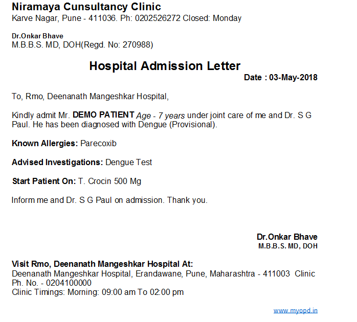 Sample Hospital Admission Note at Stanley Musso blog